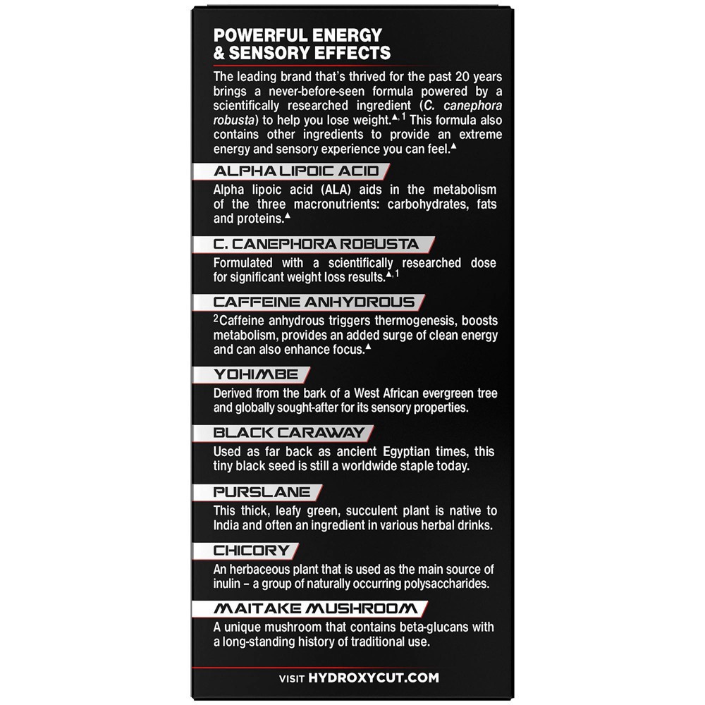 Hydroxycut Black Weight Loss Capsules 60 ct | Shipt