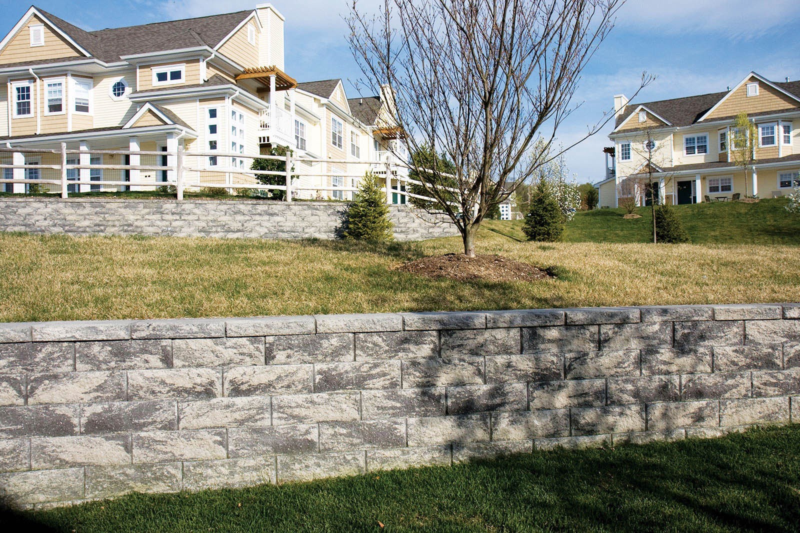 6-in H x 16-in L x 10-in D Grey/Charcoal Concrete Retaining wall block ...