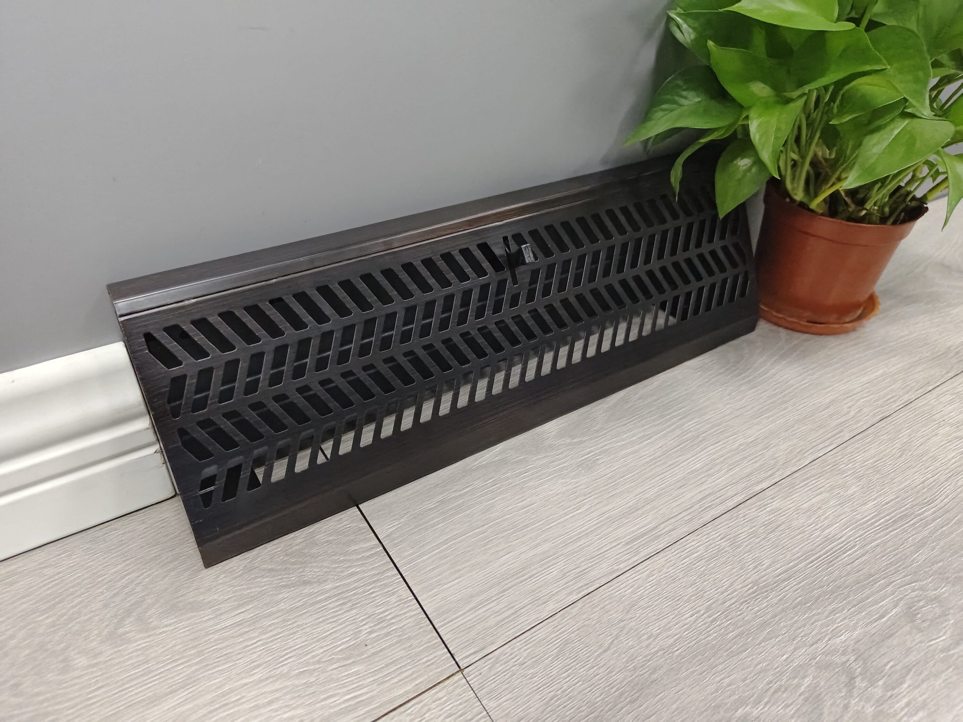 allen + roth 2-1/2-in x 15-in Maximum airflow Steel Oil-Rubbed Bronze ...