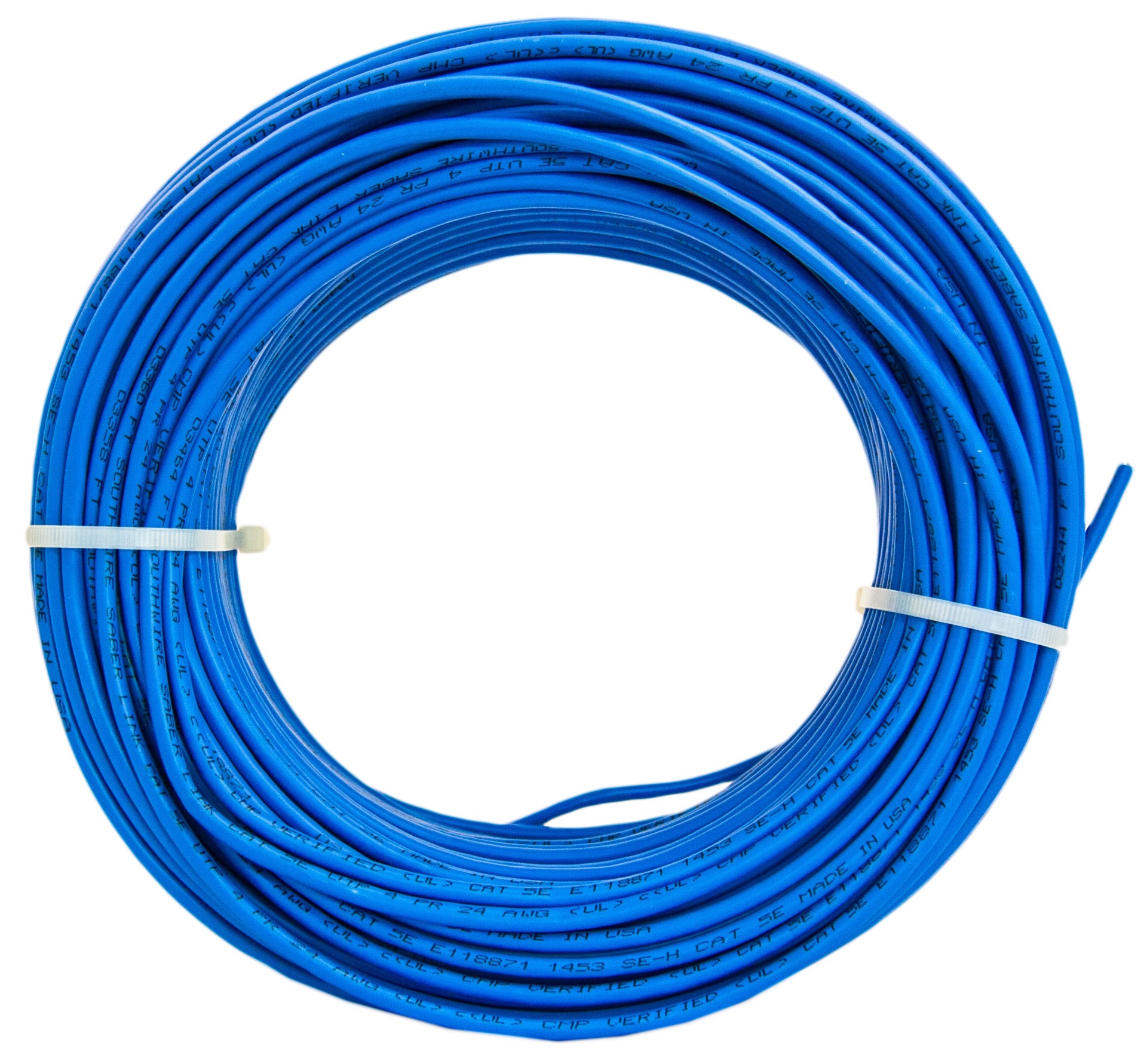 Southwire 250-ft 24 CAT 5e 4 Plenum Blue Data Cable Coil 1 ct | shipt
