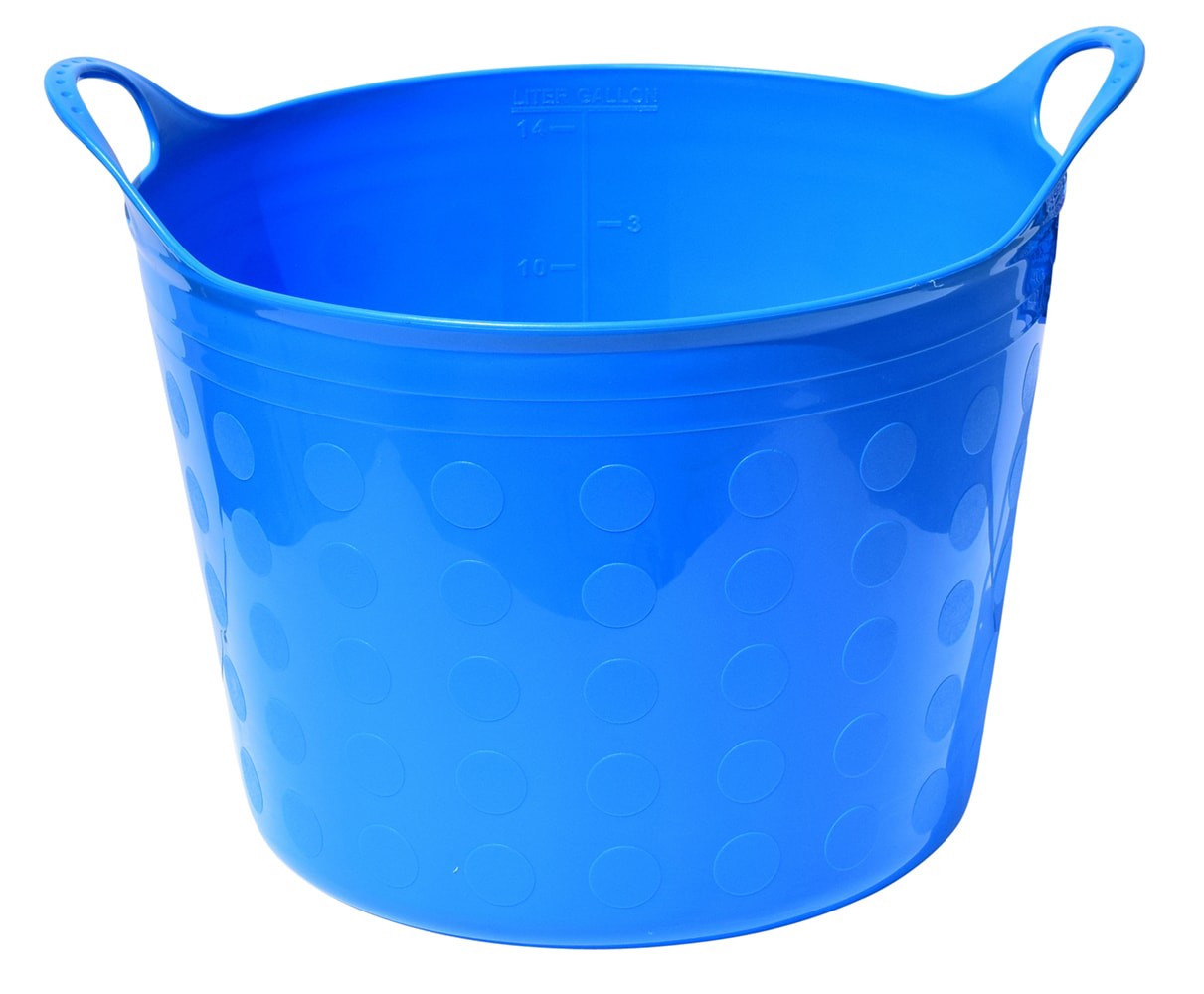 Tuff Stuff Products Flex Tubs Medium Sky Blue whit dot patterns ...