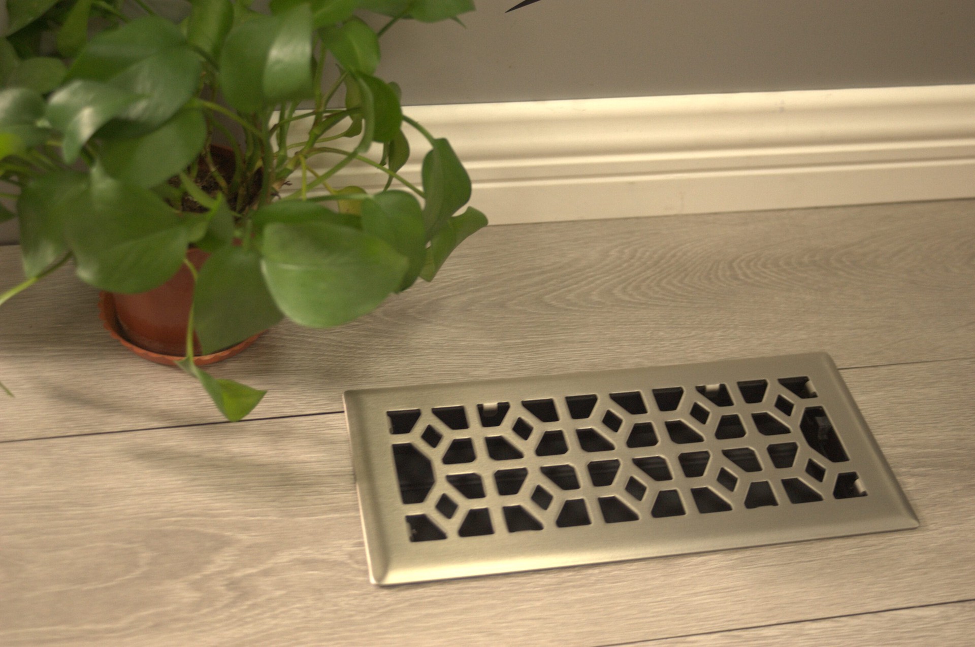 allen + roth 4-in x 14-in Maximum airflow Steel Satin Nickel Marquis ...