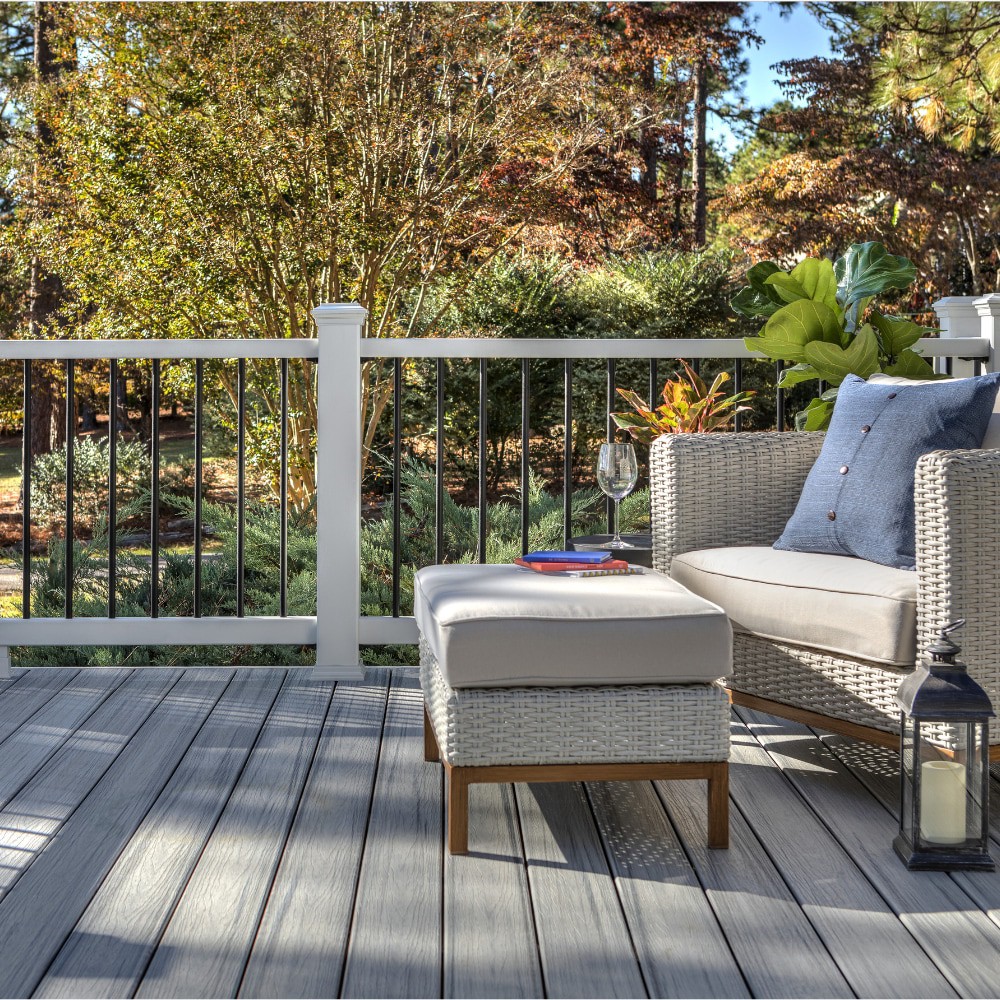 Trex 4-in x 4-in x 4-1/2-ft Classic White Composite Deck Post sleeve 1 ct | shipt