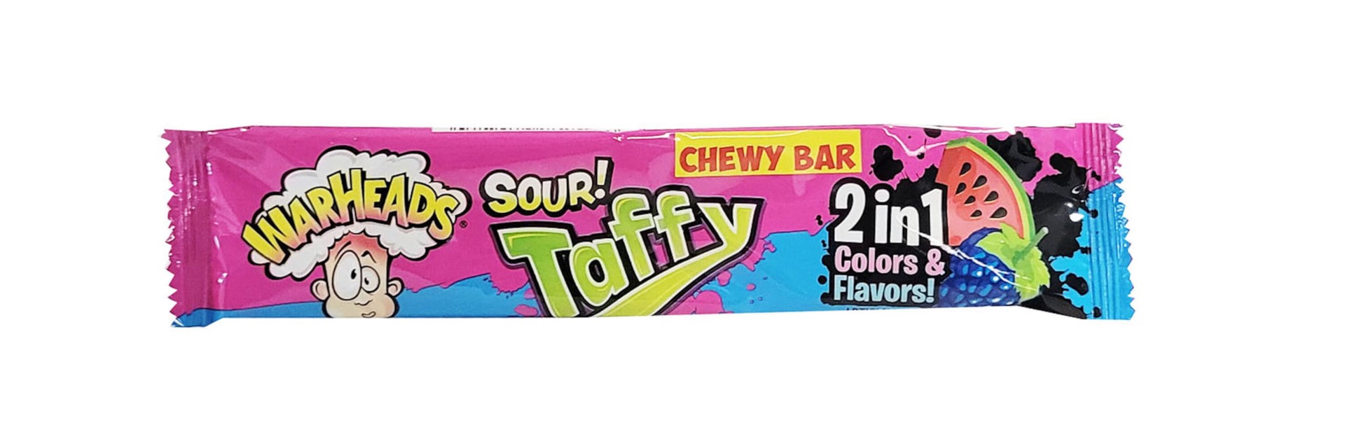 WARHEADS Green Apple, Watermelon, Blue Raspberry Confections-Soft (1.49 ...