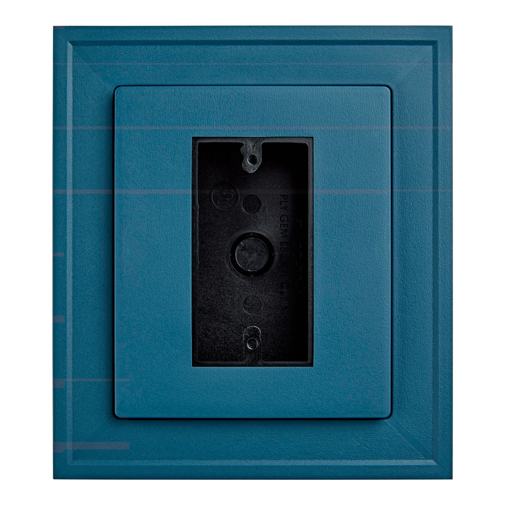 Ply Gem Electrical Block 7.5-in x 8.5-in Bayou Blue Vinyl Electrical ...