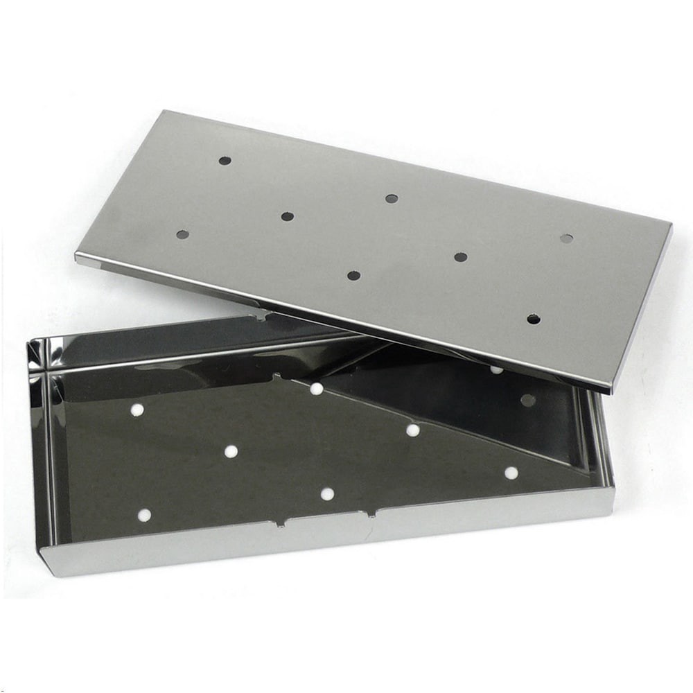 Master Forge 3.6-in L x 9 W x 1.7 H Stainless steel Smoker Box Hinged ...