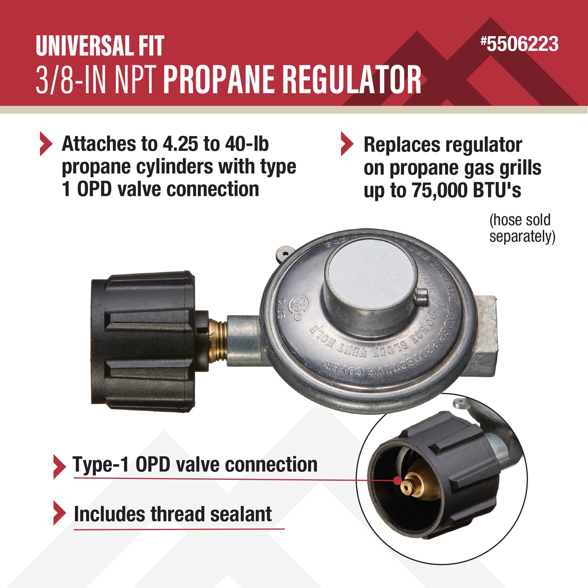 Master Forge 3/8-in Steel Regulator 1 ct | shipt
