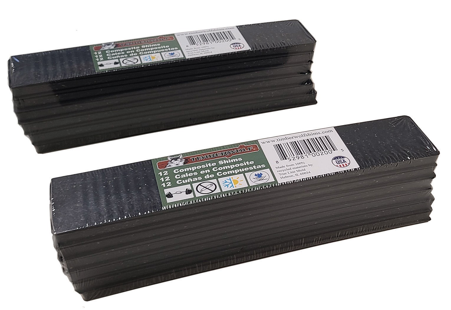 TimberWolf 0.25-in x 1.4375-in x 7.3125-in 12 -Pack Composite Shim 1 ct ...