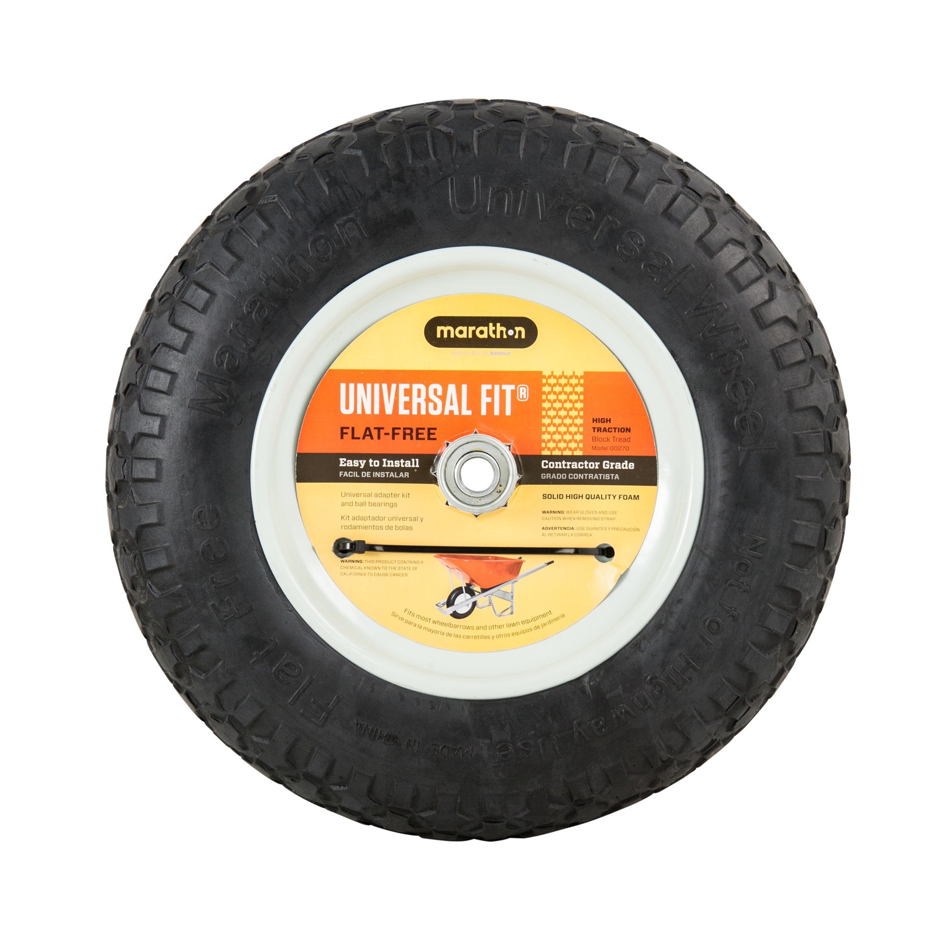 Marathon 14.5-in Universal Application Flat-free Wheel 1 ct | shipt
