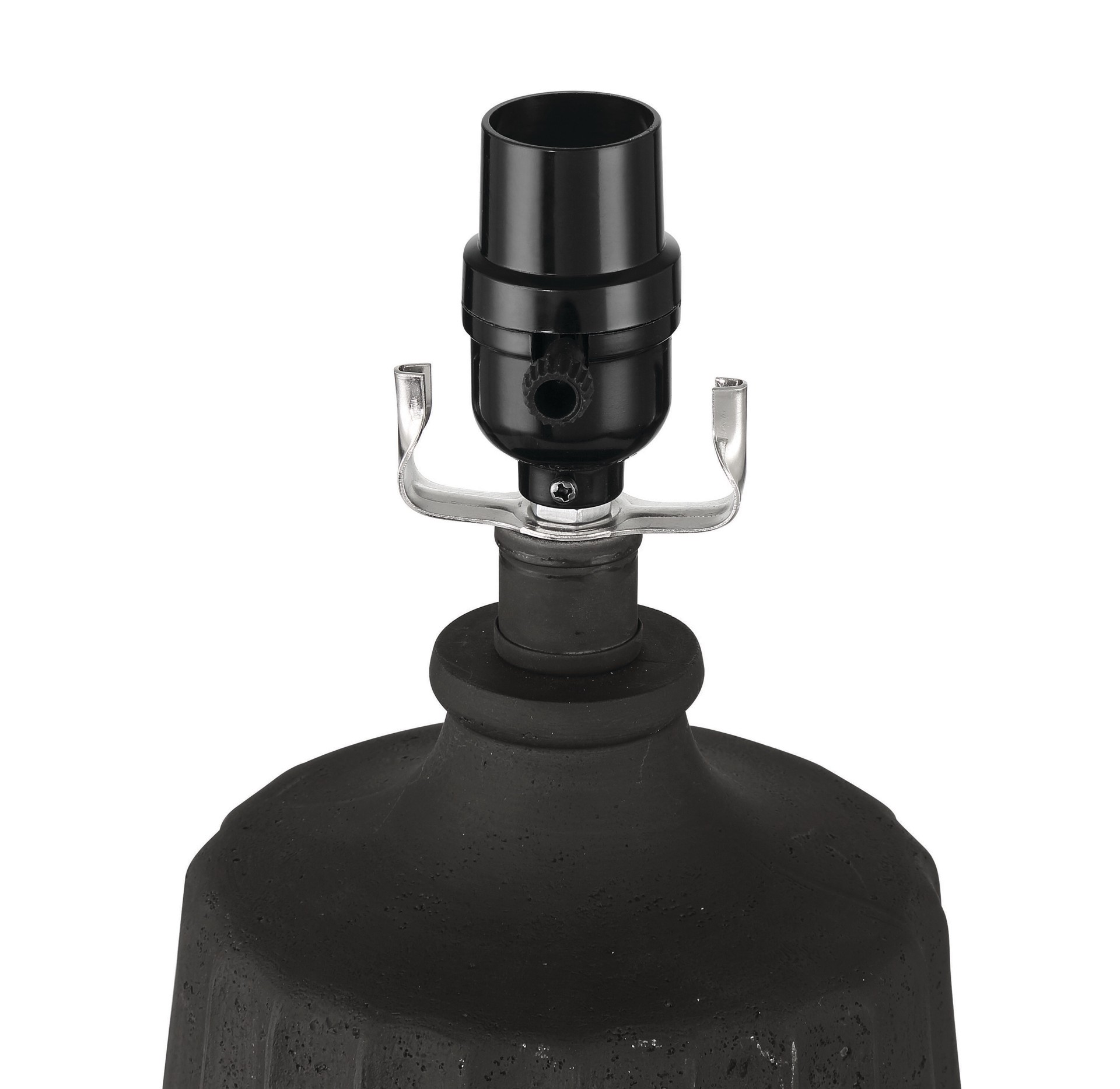 allen + roth 13-in Matte Black Plug-in Resin Lamp Base 1 ct | shipt