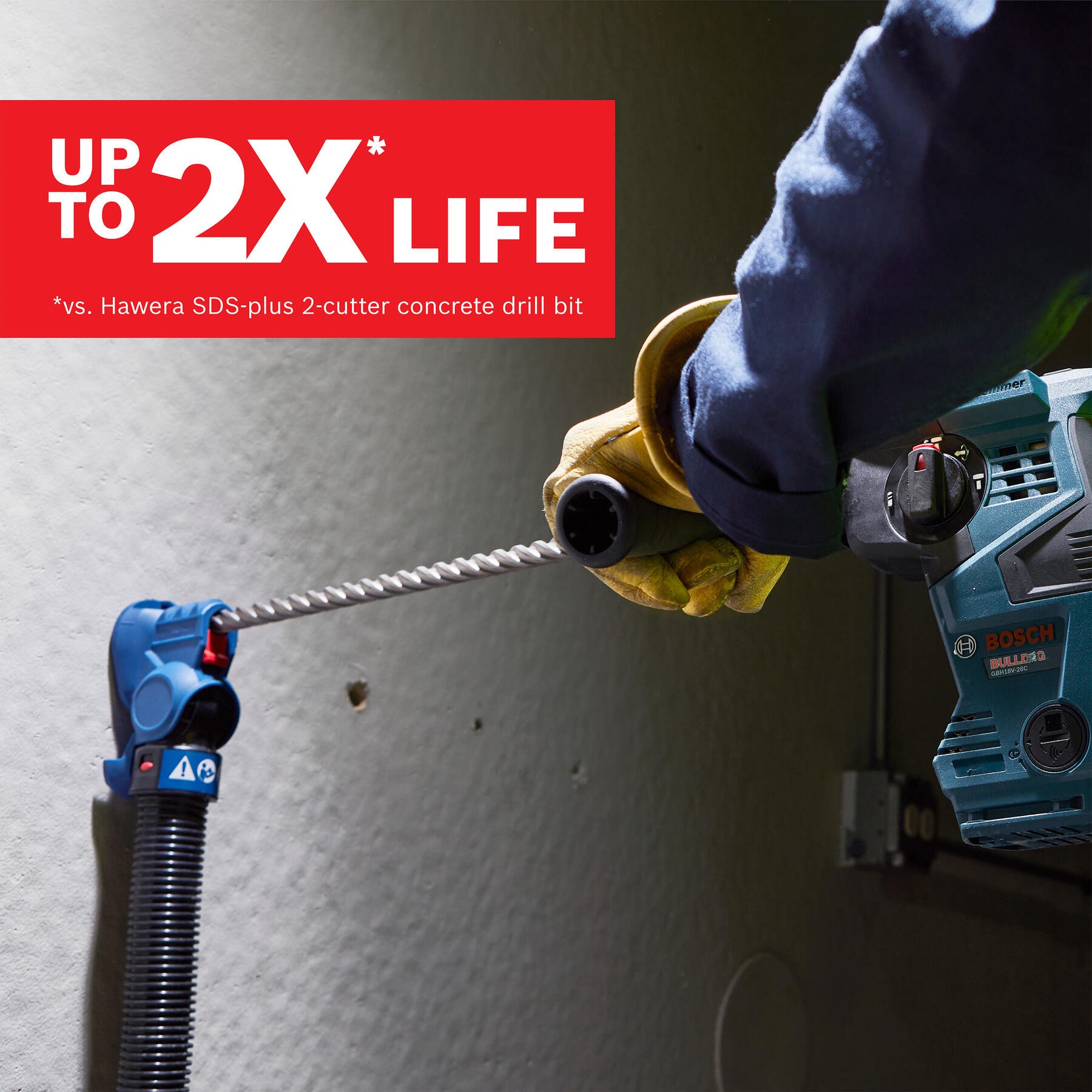 Bosch Bulldog Xtreme 5 -Piece Alloy steel Masonry Drill Bit Set For SDS ...