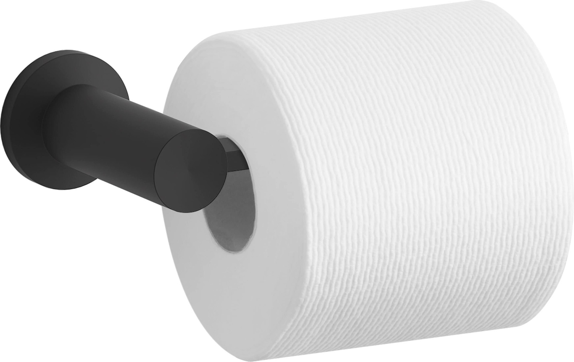 KOHLER Premise Matte Black Wall mount Single post Toilet Paper Holder 1 -Rolls 1 ct | shipt