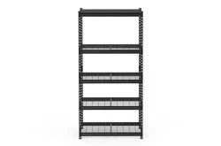 Project Source 5 -Tier Heavy Duty Black Metal Utility shelving unit ...