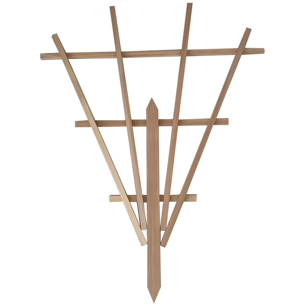 Style Selections 29.5-in W x 37.5-in H Natural Cedar Fan Garden Trellis ...