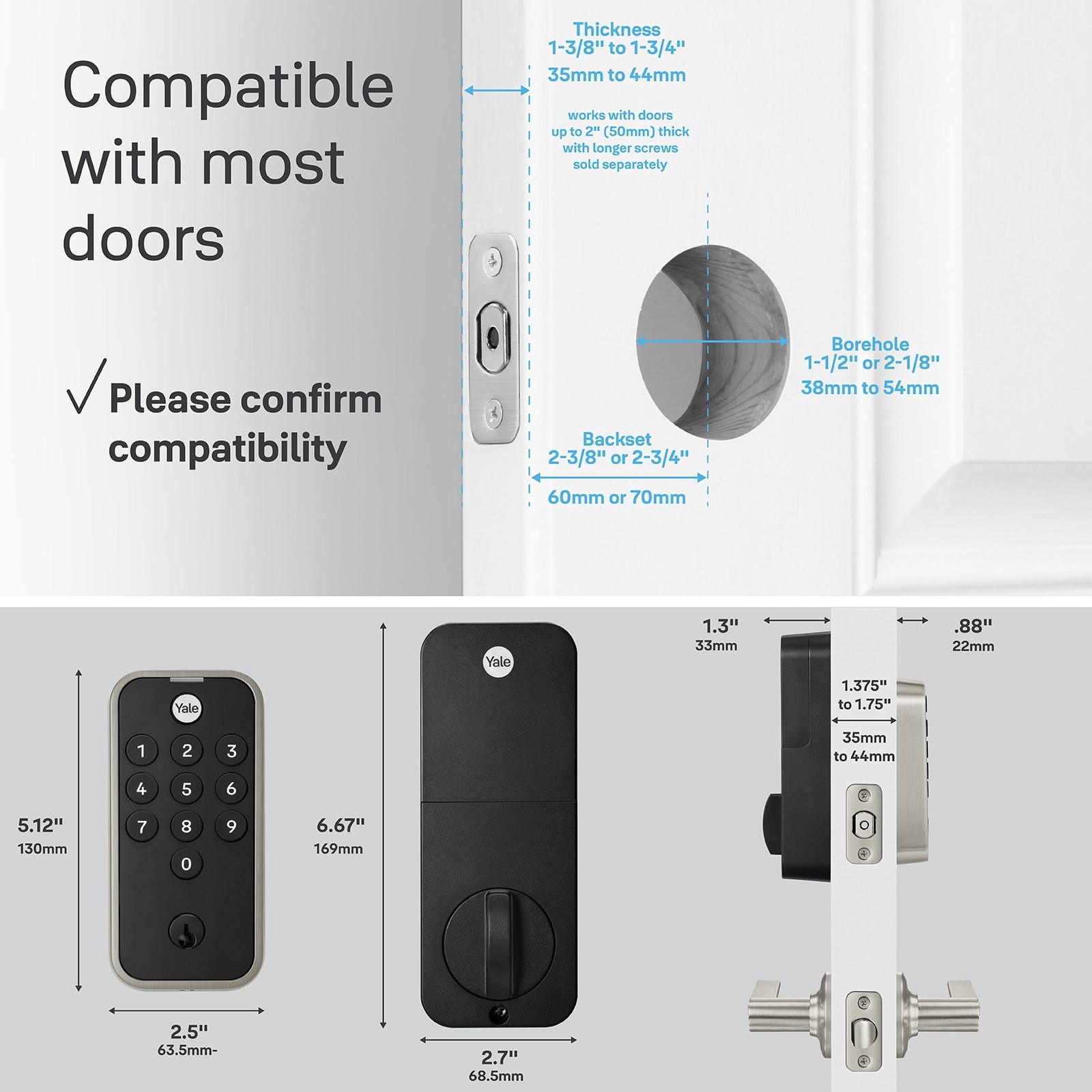 Yale Code Satin Nickel Keypad Electronic Deadbolt Lock 1 ct | shipt