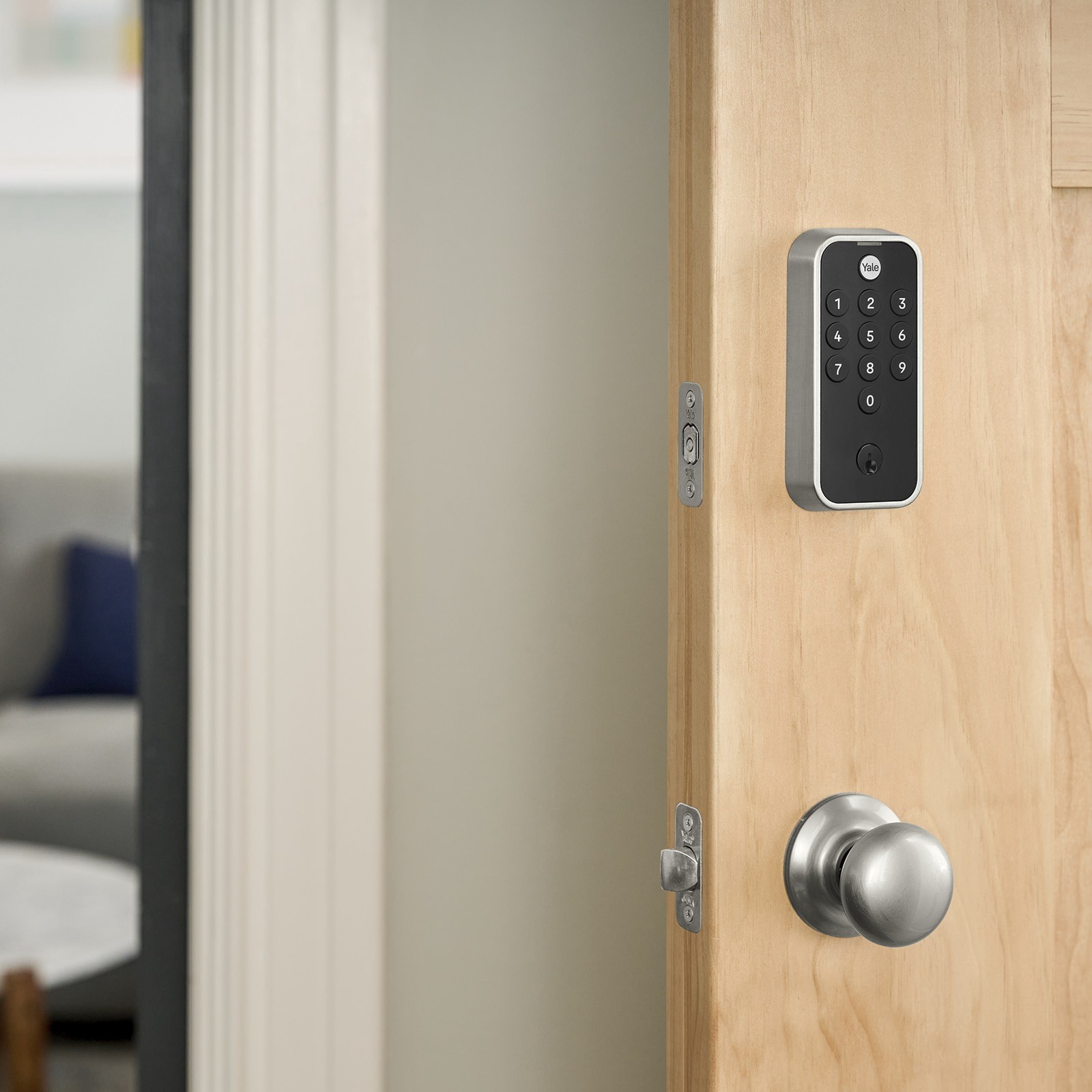 Yale Code Satin Nickel Keypad Electronic Deadbolt Lock 1 ct | shipt