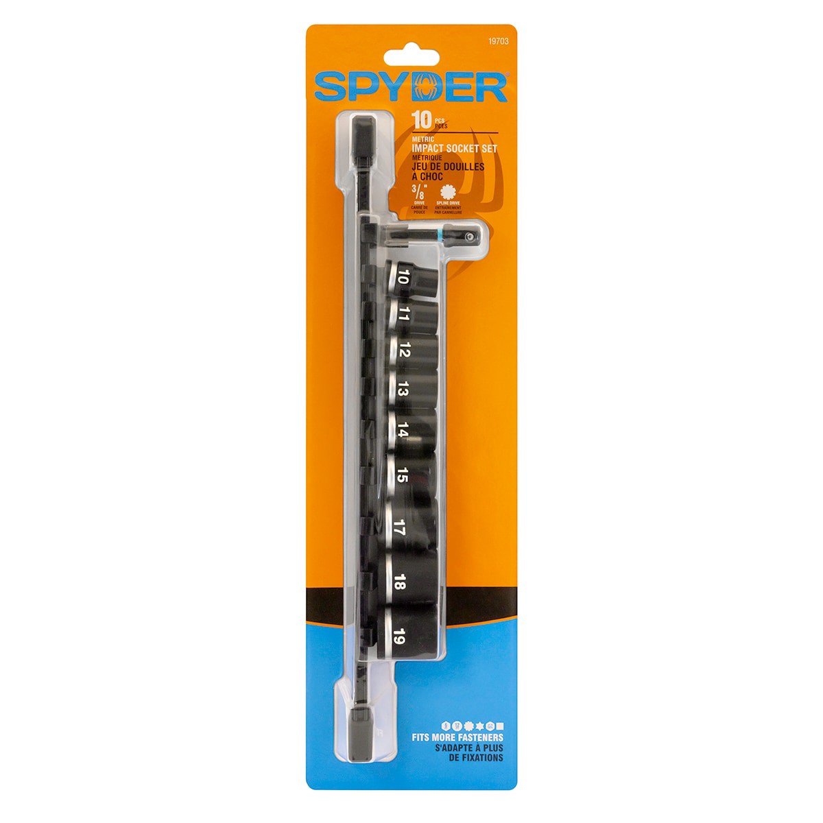 Spyder 10 -Piece Metric 3/8-in Drive Set 6-point/12-point/Spline/Star ...