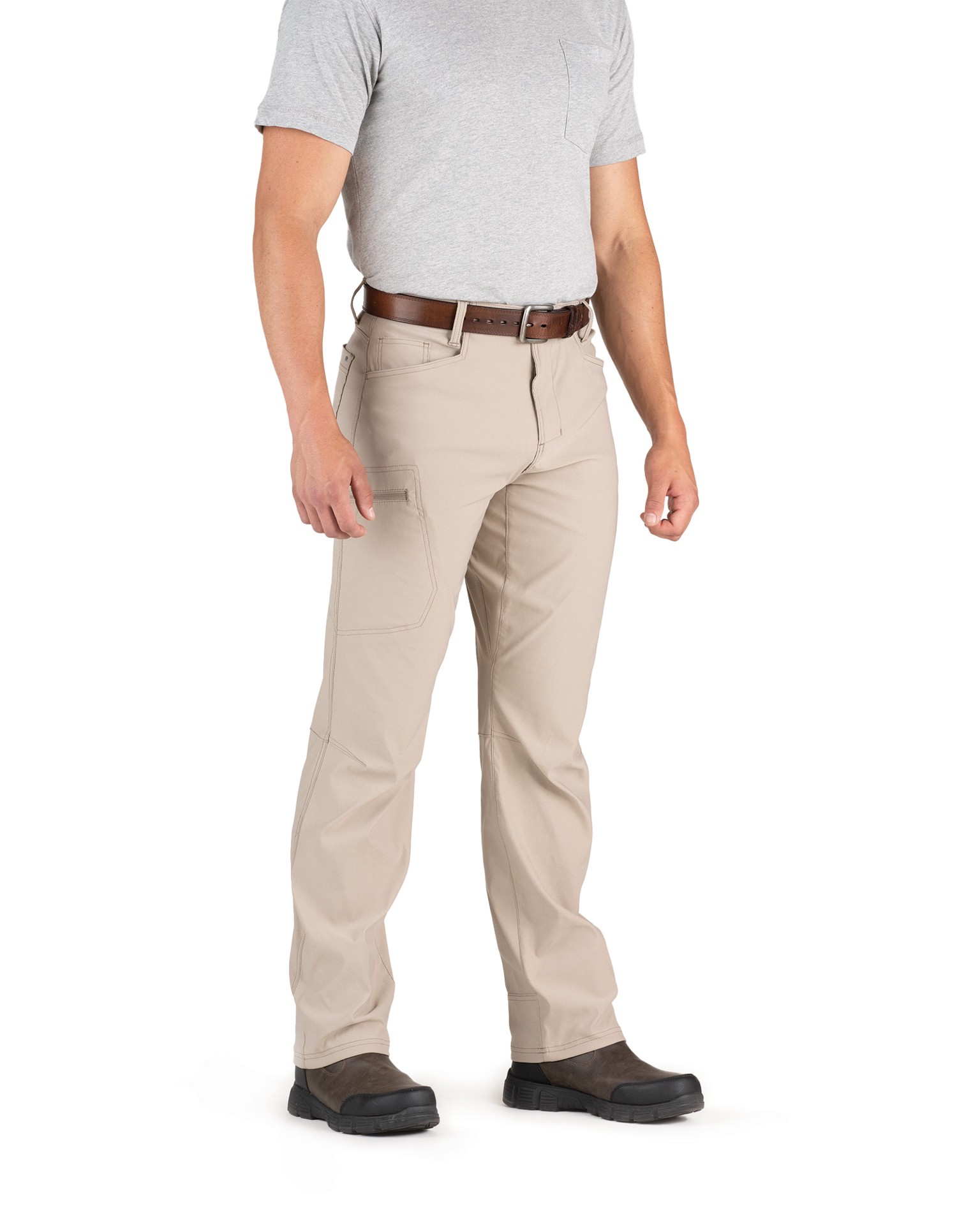 BERNE APPAREL Men's Relaxed Fit Beige Twill Work pants ( 38 x 32 ) 1 ct ...