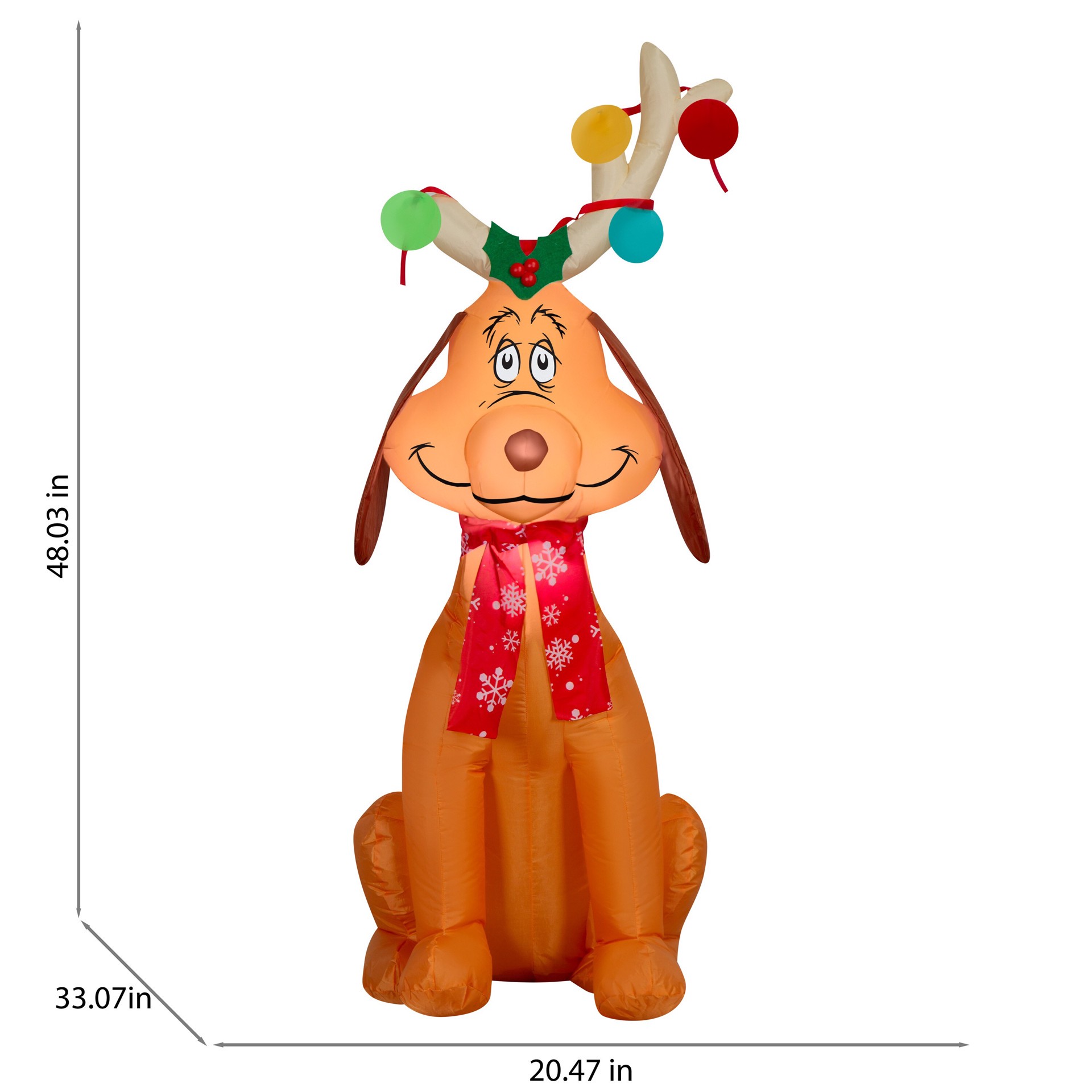 Grinch 4-ft Lighted Dr. Seuss Merry Christmas Inflatable 1 ct | shipt