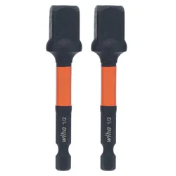Wiha Color-Coded 2 -Piece 1/4-in to 1/2-in Impact socket adapter set 1 ...