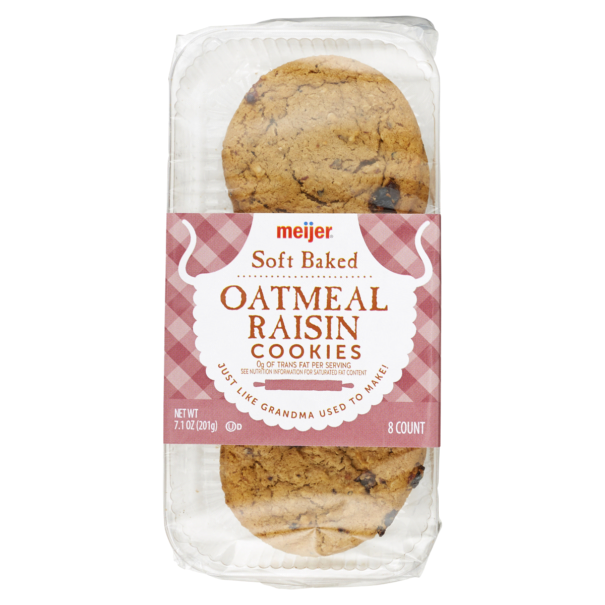 Meijer Oatmeal Raisin Soft Baked Cookies 7.1 oz | Shipt