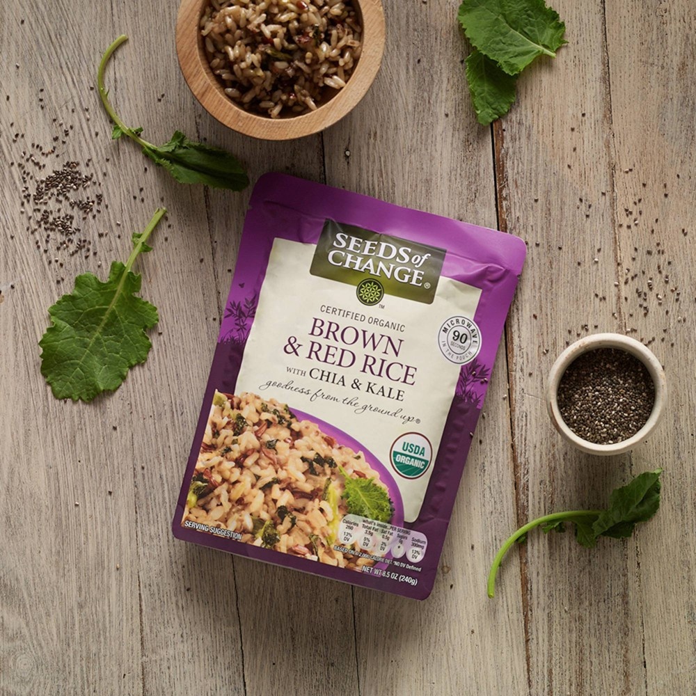 Seeds of Change Organic Brown & Red Rice with Chia & Kale Mix ...