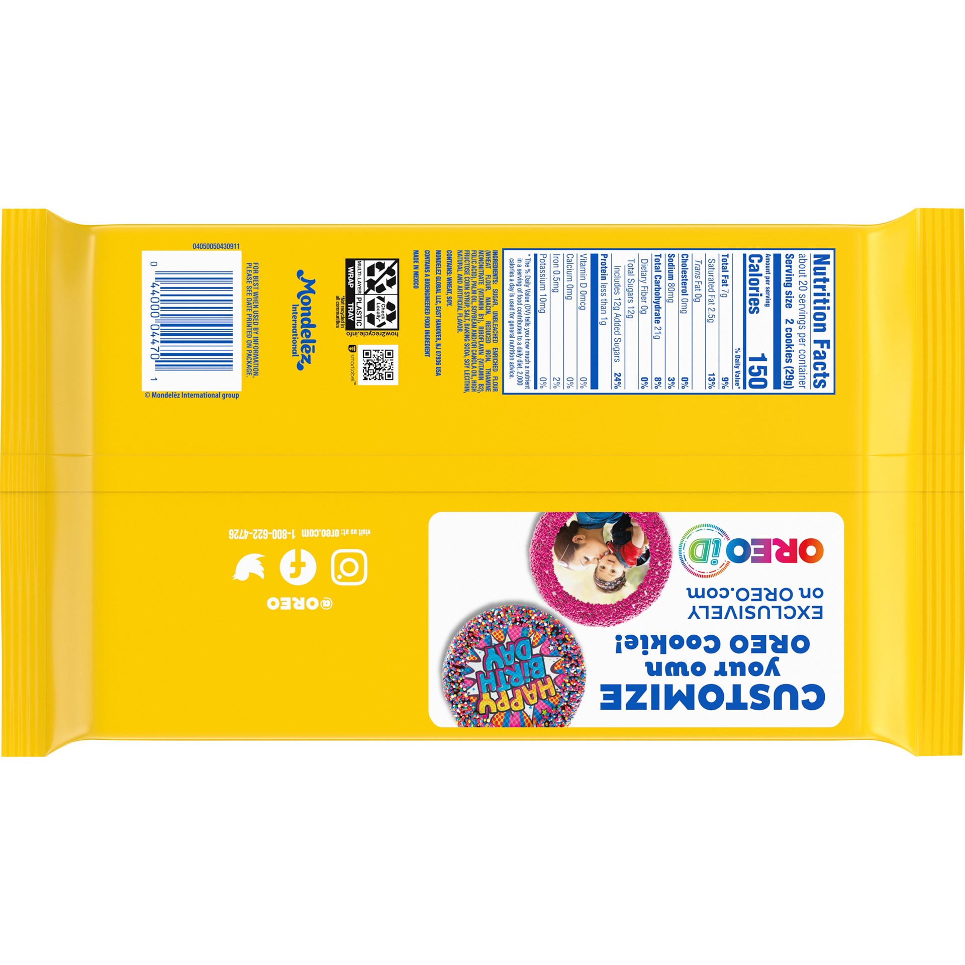 OREO Golden Double Stuff Sandwich Cookies Family Size 20 oz | Shipt