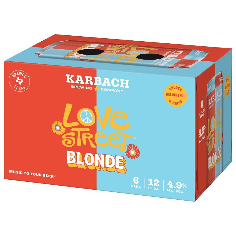 Karbach Brewing Co. Karbach Love Street Blonde Beer - 6pk/12 fl oz Cans ...