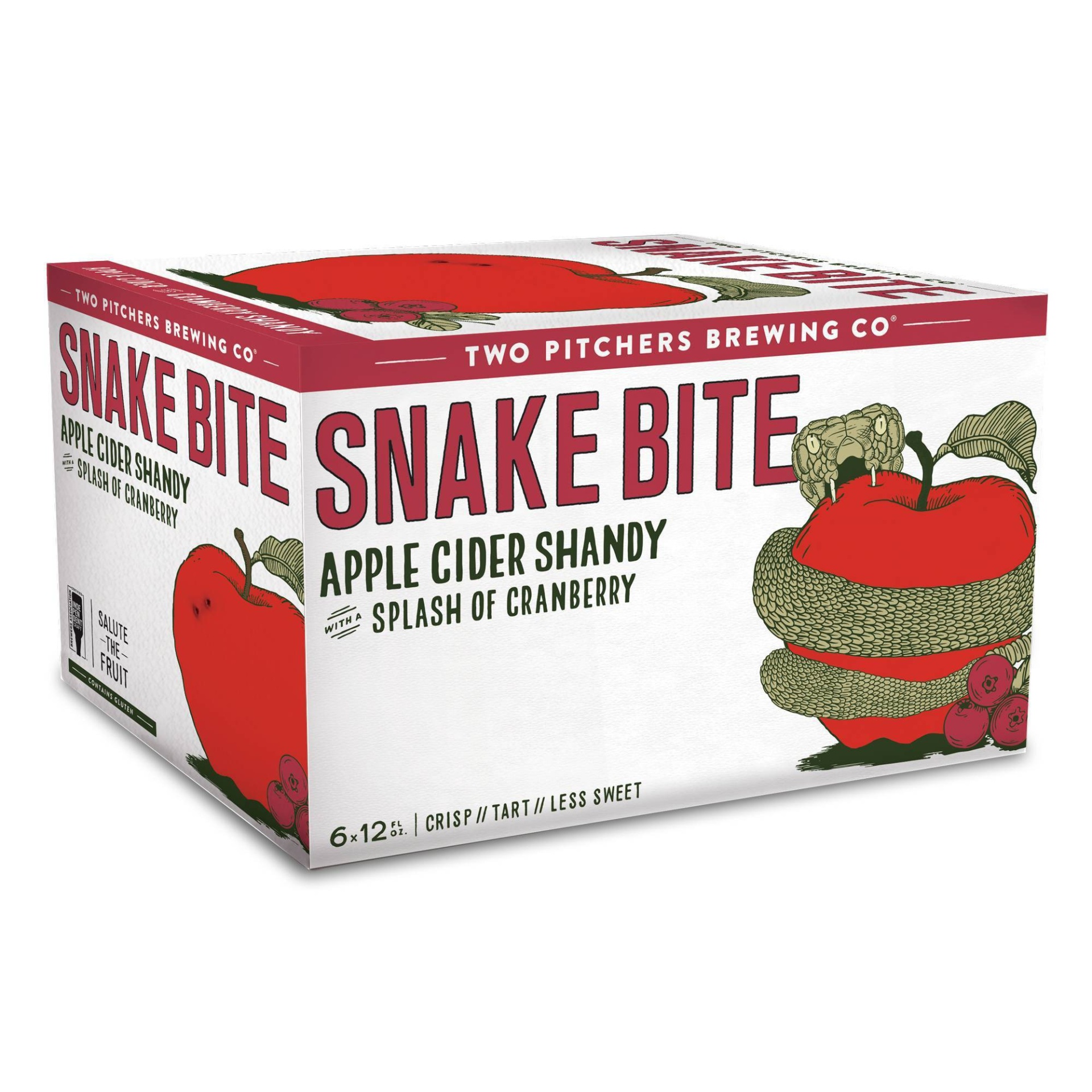 Two Pitchers Brewing Co Two Pitchers Snake Bite Apple Cider Shandy 6 ct ...