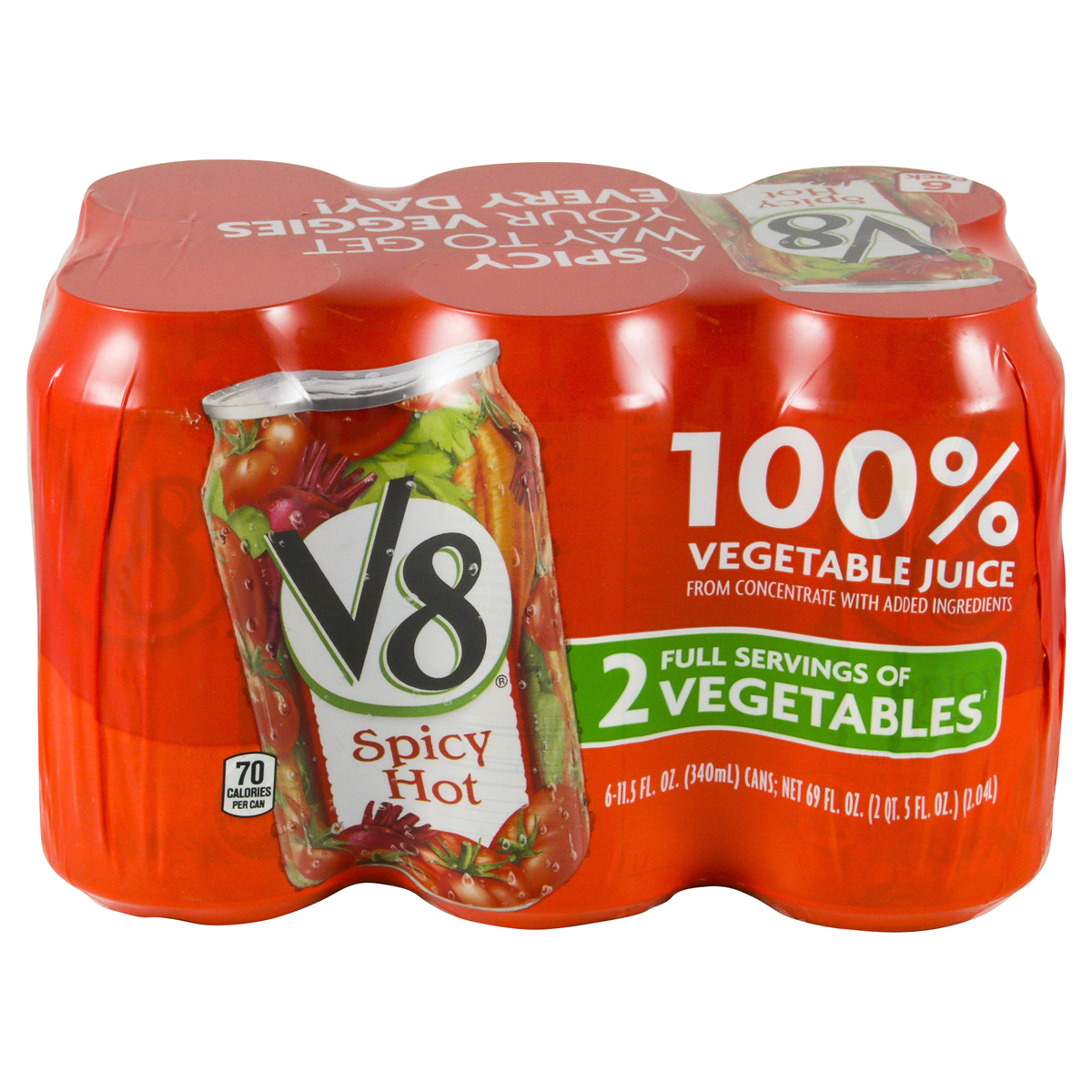 V8 Spicy Hot Vegetable Juice 6 ct; 11.5 fl oz | Shipt
