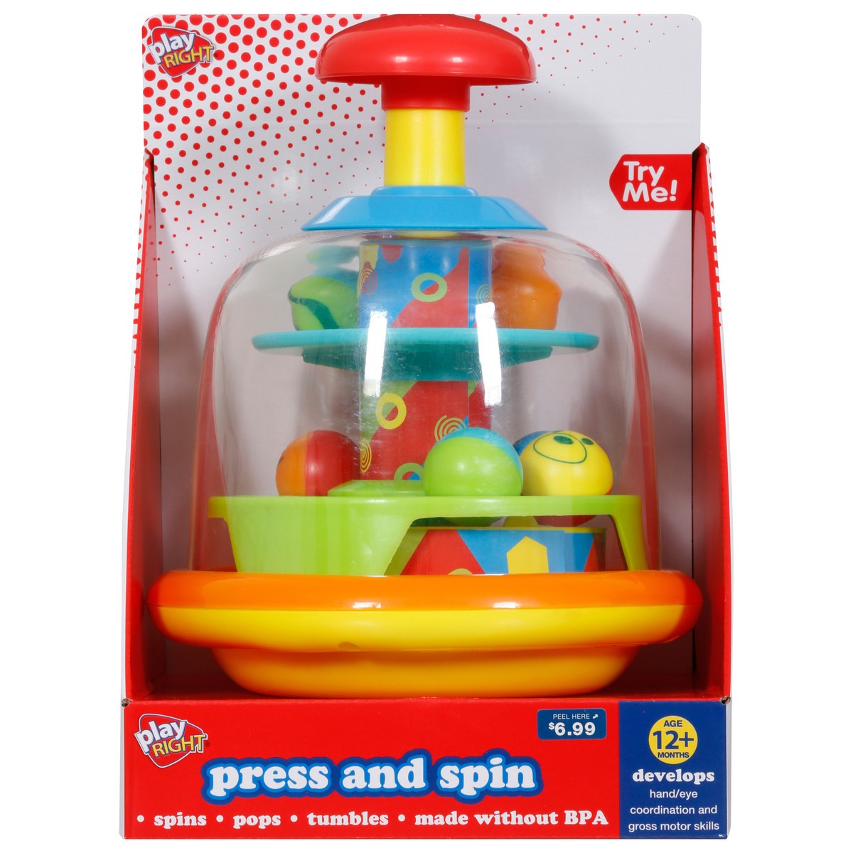 Play Right Press and Spin Toys 1 ea 1 ct | Shipt