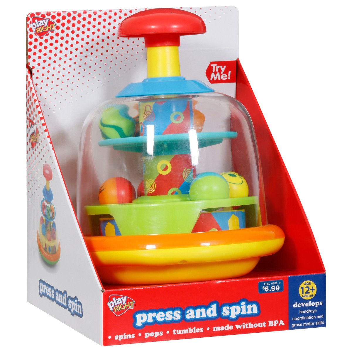 Play Right Press and Spin Toys 1 ea 1 ct | Shipt