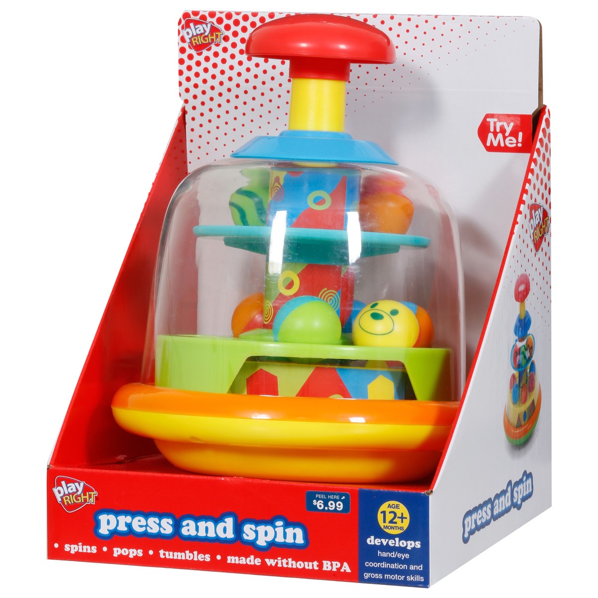 Play Right Press and Spin Toys 1 ea 1 ct | Shipt