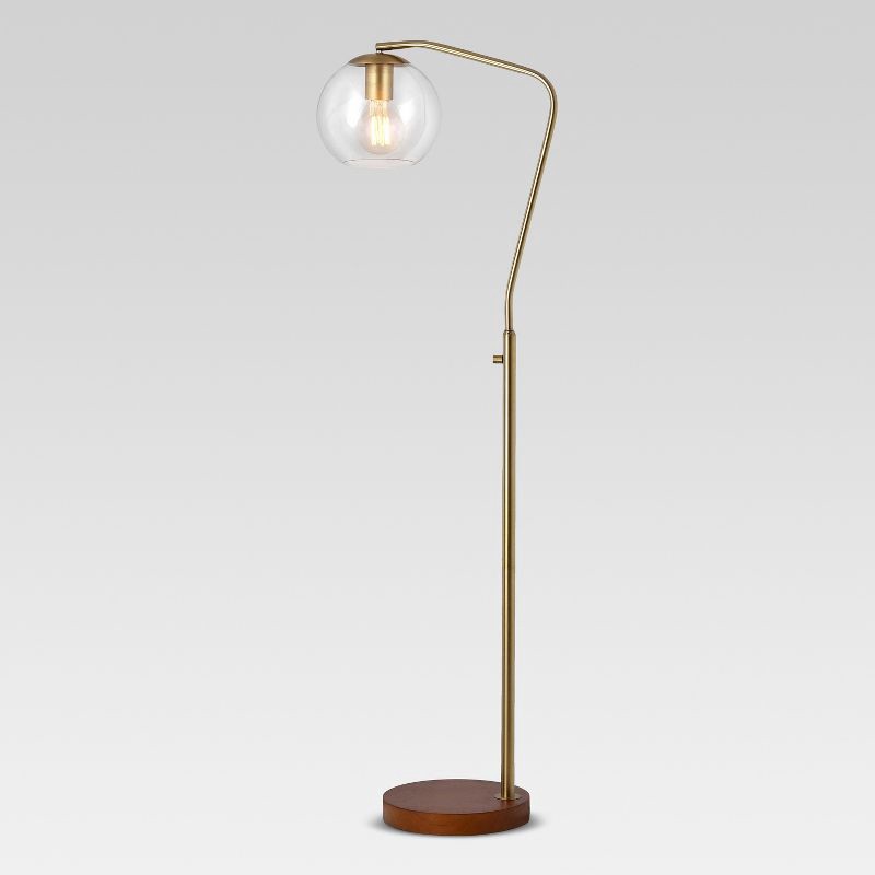 Madrot Glass Globe Floor Lamp Brass - Project 62 1 ct | Shipt
