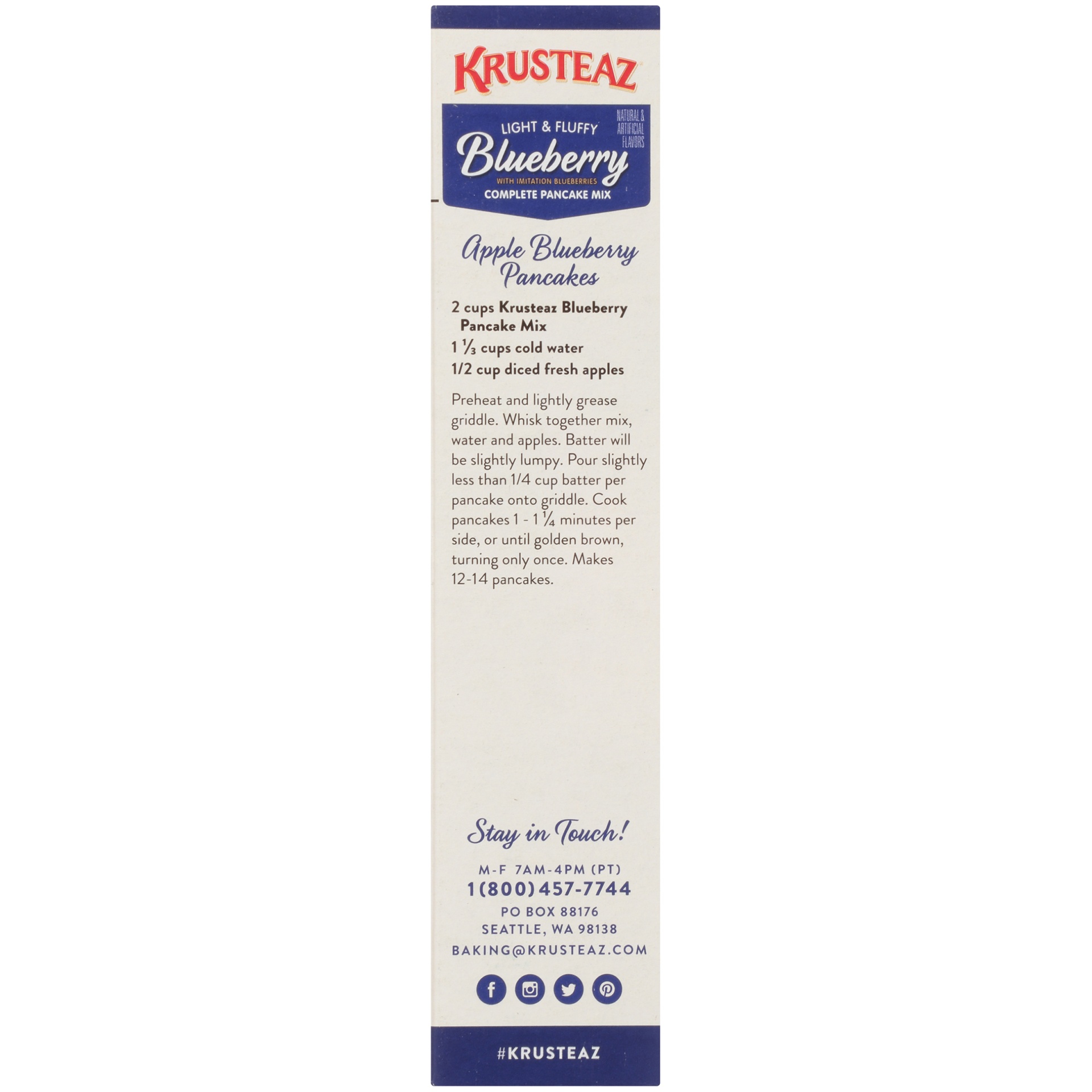 Krusteaz Blueberry Pancake Mix 25.2 oz | Shipt