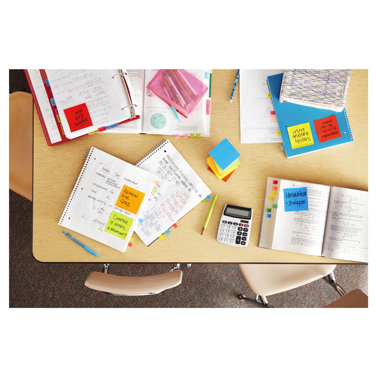 Post-it Notes Super Sticky Notes Lined 5x8 - Multi-Colored Pads Per ...