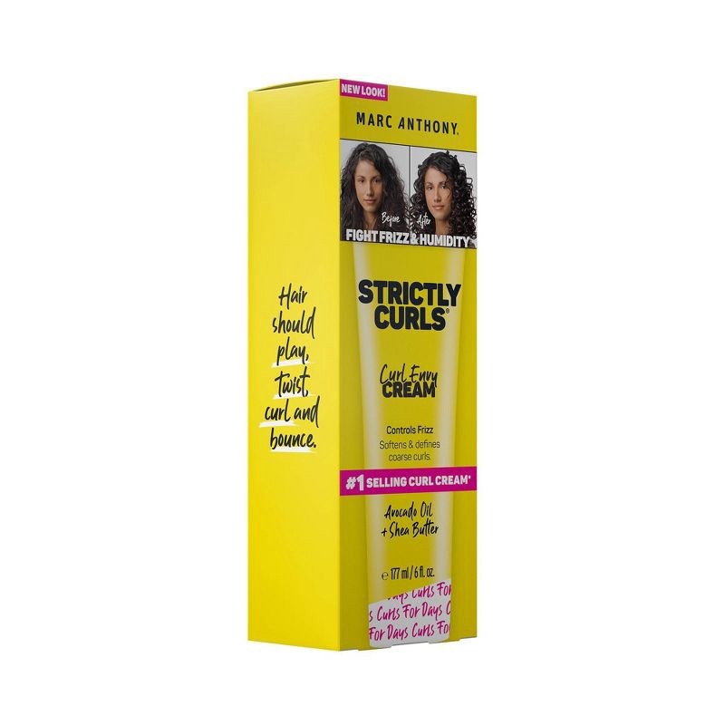 Marc Anthony Strictly Curls Curl Envy Cream Hair Styling Product And Softener Shea Butter 6 Fl
