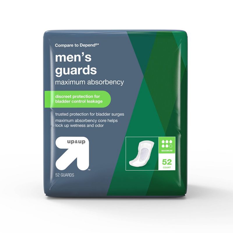 Men's Guards for Adult Incontinence Care - Maximum Absorbency - 52ct ...