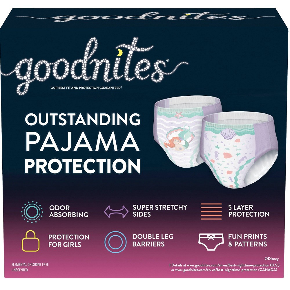 GoodNites Girls' Nighttime Bedwetting Underwear - XS - Giga Pack - 44ct ...