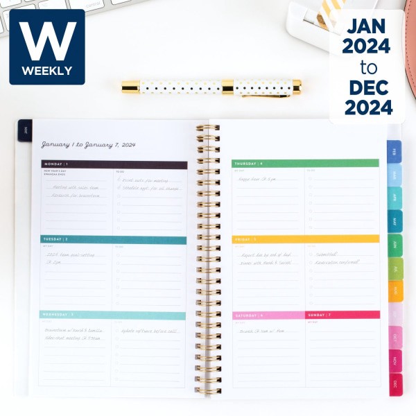 At-A-Glance Simplified By Emily Ley For Weekly/Monthly Planner, 5-1/2 ...