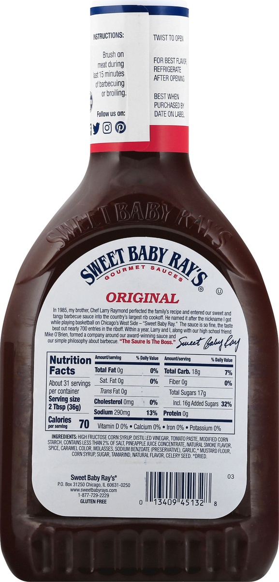 Sweet Baby Ray's Original Barbecue Sauce 40 oz | Shipt