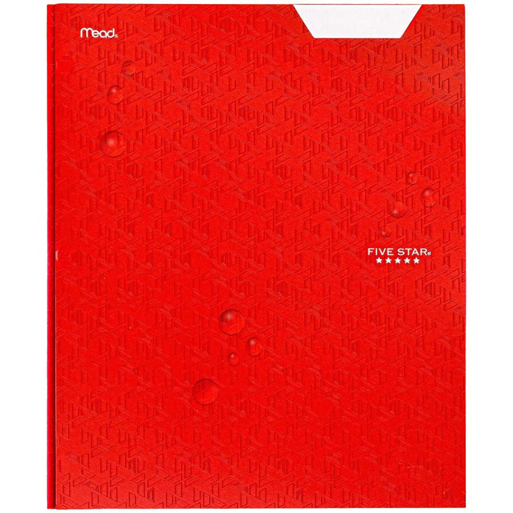 Five Star 2 Pocket Paper Folder with Prongs Red 1 ct | Shipt