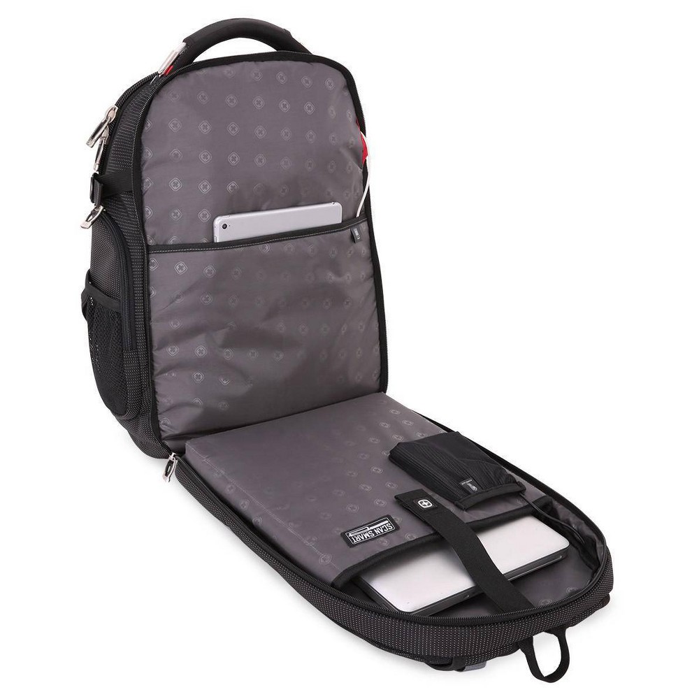 SWISSGEAR Scan Smart TSA Laptop and USB Power Plug Backpack - Black 1 ...