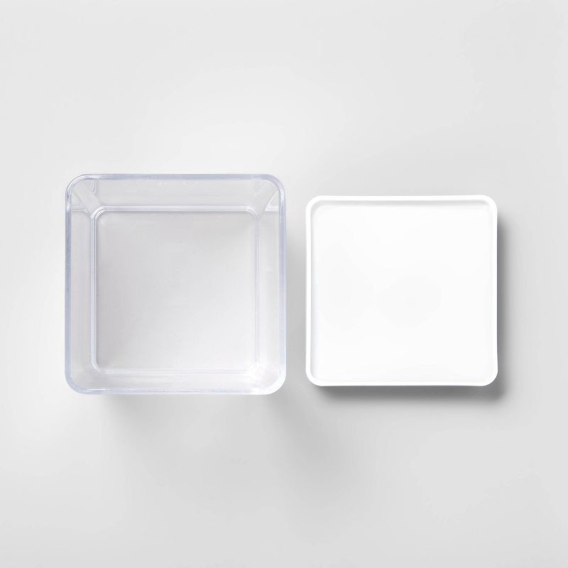 5.8c Tall Square Plastic Food Storage Container - Brightroom 1 ct | Shipt