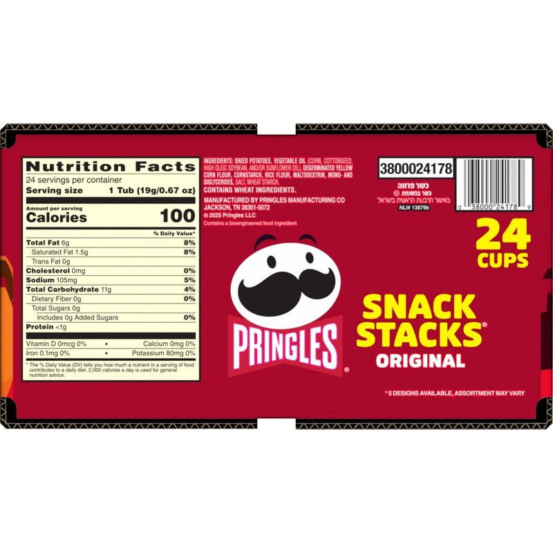 Pringles Halloween Spooky Stacks Original Potato Crisps Chips - 16oz ...
