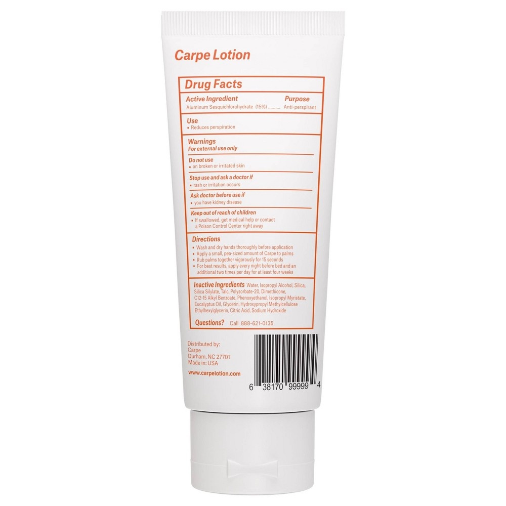 Carpe Antiperspirant Hand Lotion 1 ct | Shipt