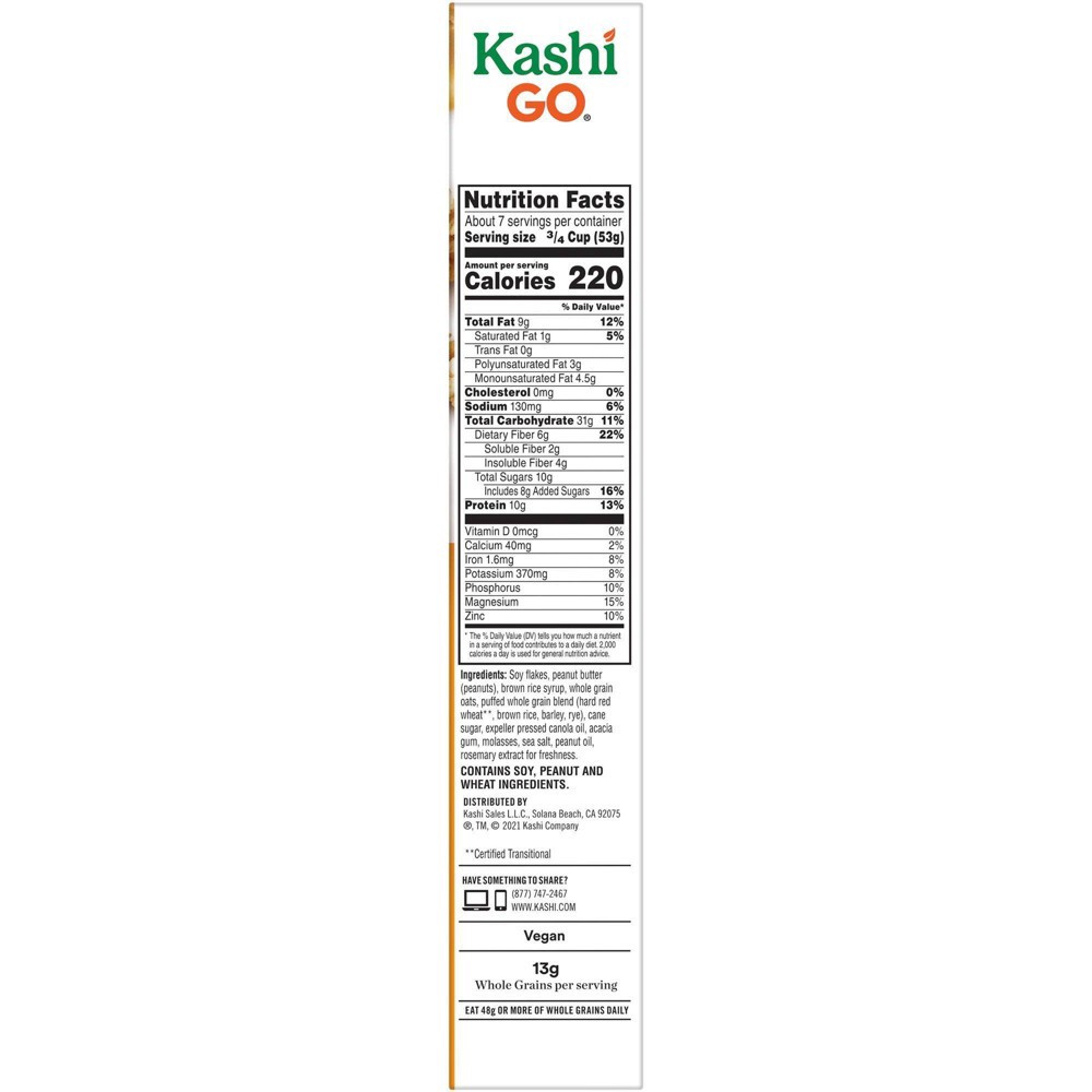 Kashi Peanut Butter Crunch Breakfast Cereal 13.2 oz | Shipt