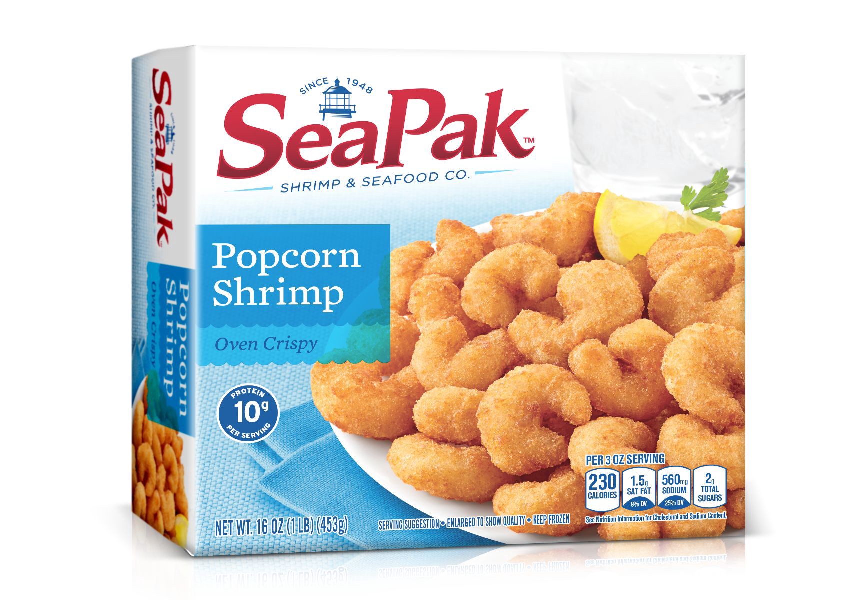 SeaPak Popcorn Shrimp with Oven Crispy Breading, Delicious Seafood ...