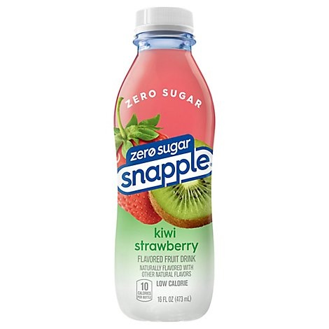 Snapple Zero Sugar Strawberry Kiwi Flavored Fruit Drink Recycled ...