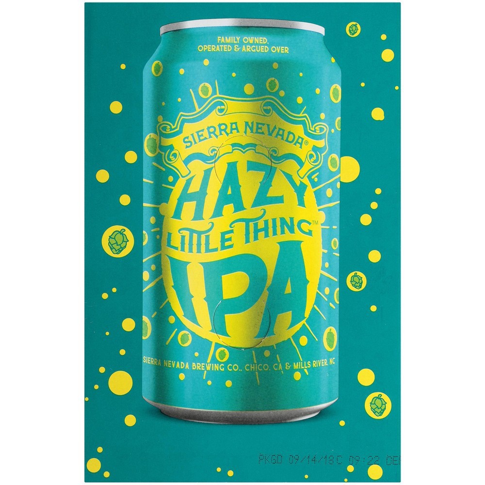 Sierra Nevada Hazy Little Thing IPA Beer - 6pk/12 fl oz Cans 6 ct; 12 ...